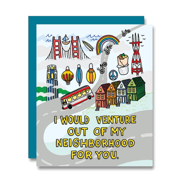 PapaLlama - Leave the Neighborhood for you, San Francisco Card – post ...