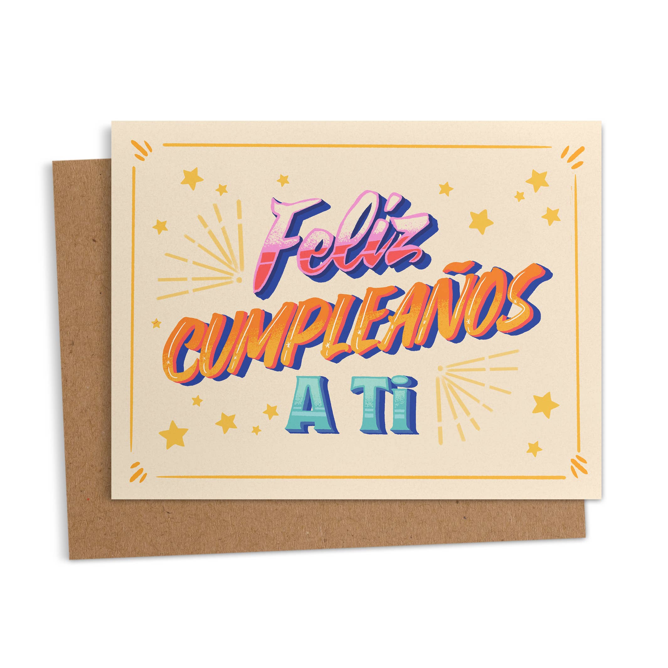 Ana Peake - Feliz Cumpleaños A Ti Rótulo Spanish Birthday – post.script.